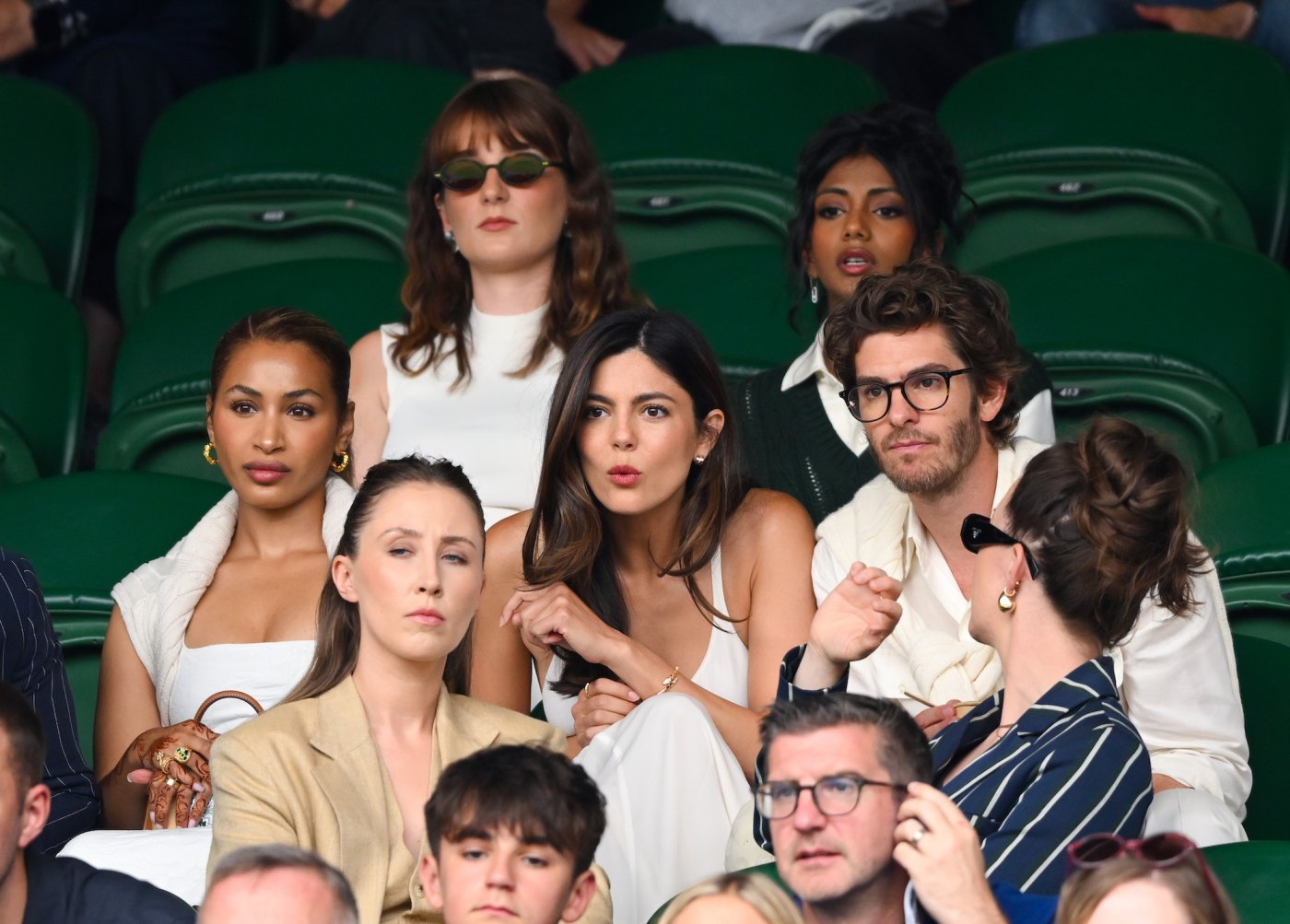 Andrew Garfield and Monica Barbaro Hold Hands at Wimbledon | Us Weekly