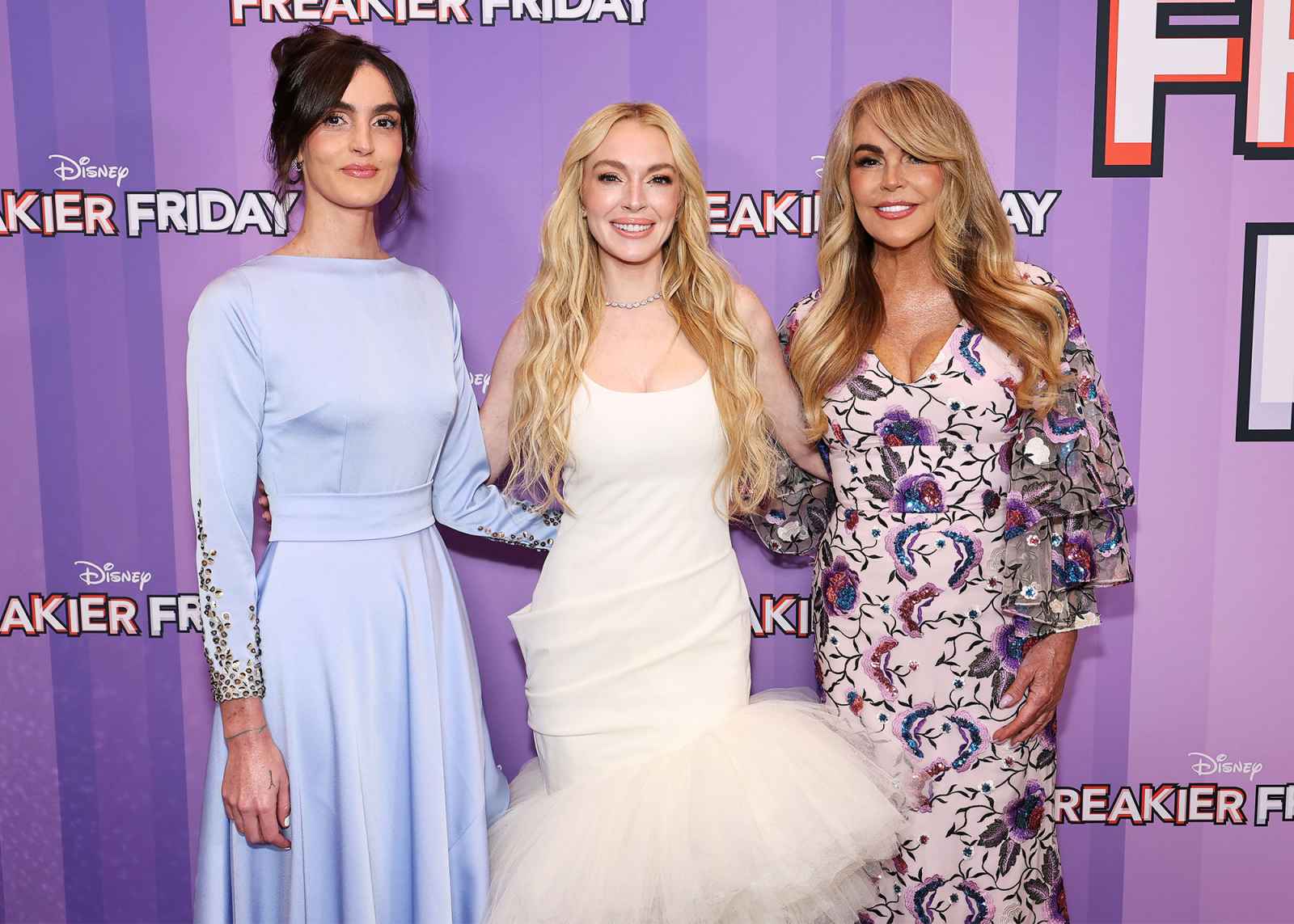 Lindsay Lohan Attends Freakier Friday Premiere With Mom and Sister | Us ...