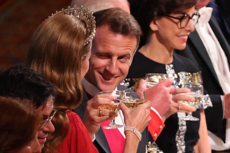 Kate Middleton Gets a Cheeky Wink From Emmanuel Macron at Banquet | Us ...