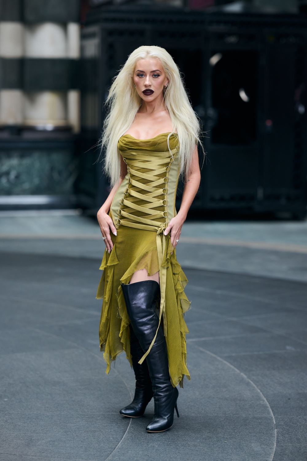 Christina Aguilera Stuns in Iconic Versace Dress 22 Years Later | Us Weekly