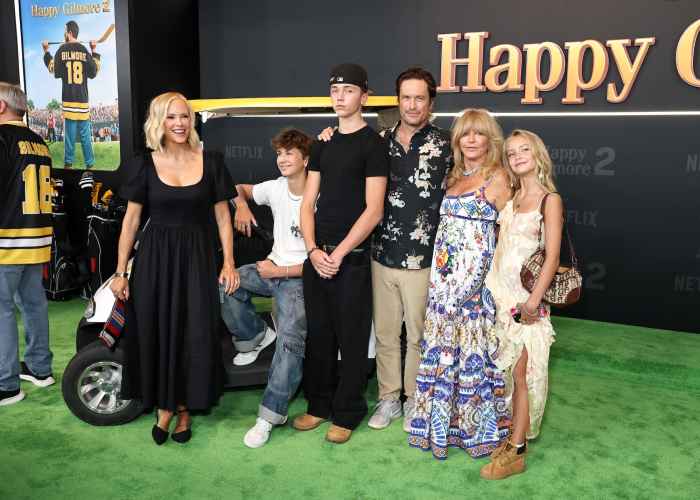 Goldie Hawn Sweetly Brings Grandkids to Happy Gilmore 2 Premiere | Us ...