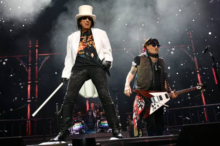Johnny Depp Honors Ozzy Osbourne at Alice Cooper Concert | Us Weekly