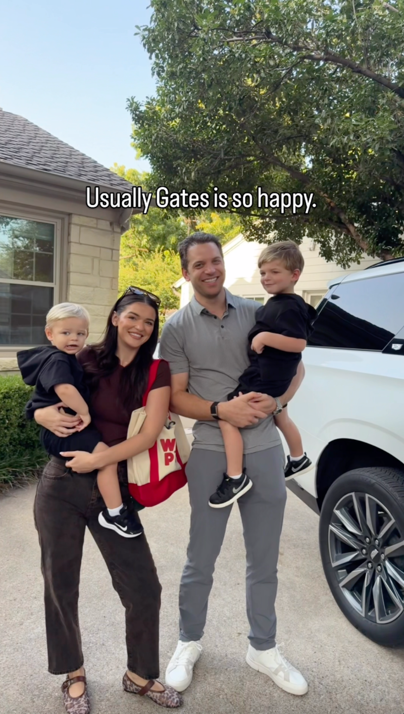 Bachelor's Raven Gates Cries Over Preschool Drop-Off With Kids | Us Weekly