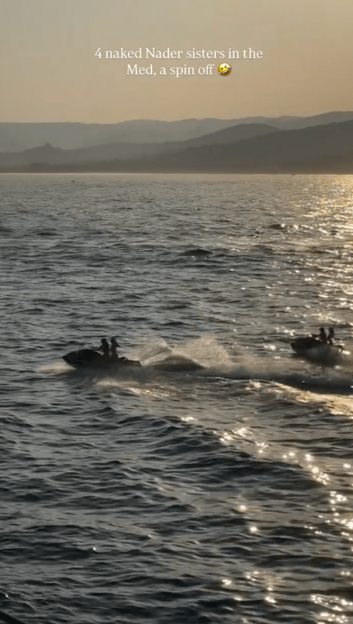 Brooks Nader and Sisters Jet Ski Naked in the Mediterranean | Us Weekly