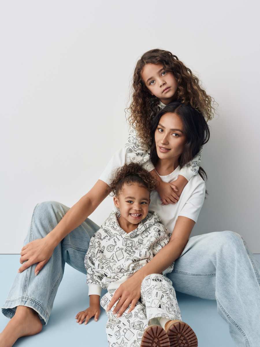 Shay Mitchell Poses With Family for Beis x Gap Travel Collection | Us ...
