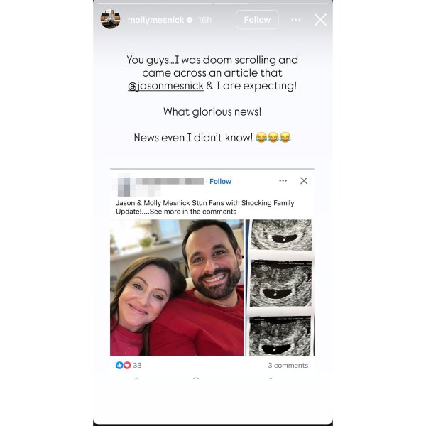 Bachelor's Molly Mesnick Laughs Off Pregnancy Rumor With Jason | Us Weekly
