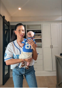 Jared Goff's Wife Christen Twins With 2-Month-Old at Her 1st Lions Game ...