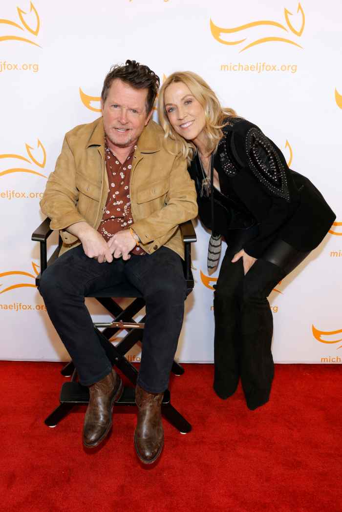 Michael J. Fox posa para fotos con Tracy Pollan en el US Open | Us Weekly