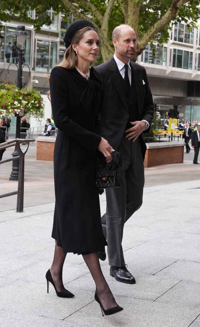 Kate Middleton in Queen Elizabeth's Pearls at Duchess of Kent's Funeral ...