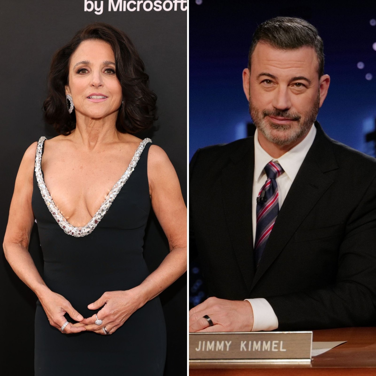 Julia Louis-Dreyfus Tells Jimmy Kimmel Dog Is 1st Amendment Fan | Us Weekly