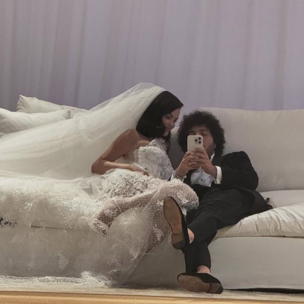 Selena Gomez Sparkles in 12-Carat Earrings for Wedding: Jewelry Details ...