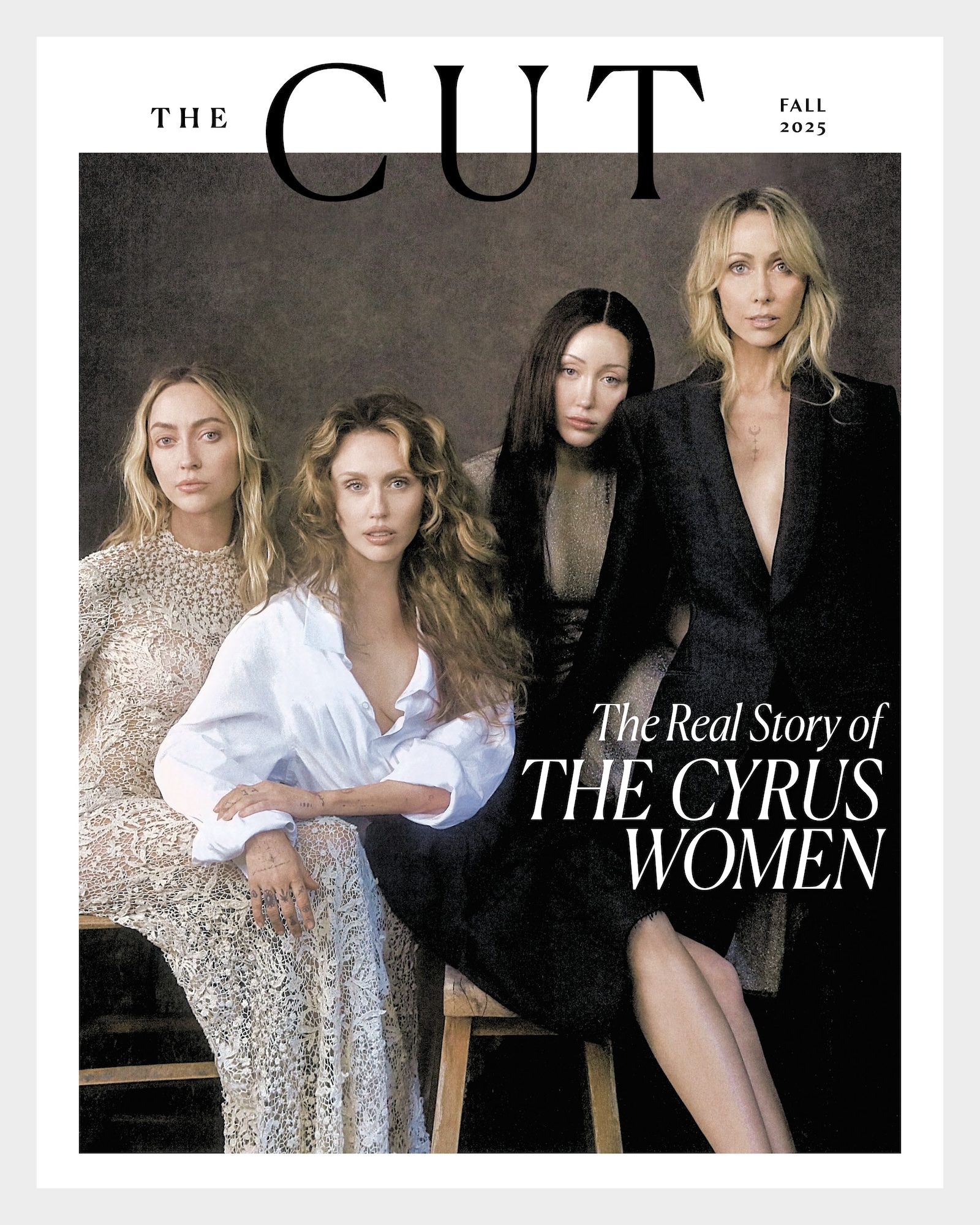 Miley Cyrus Stuns in Silver Gown as Family Reunites for Cover Shoot ...