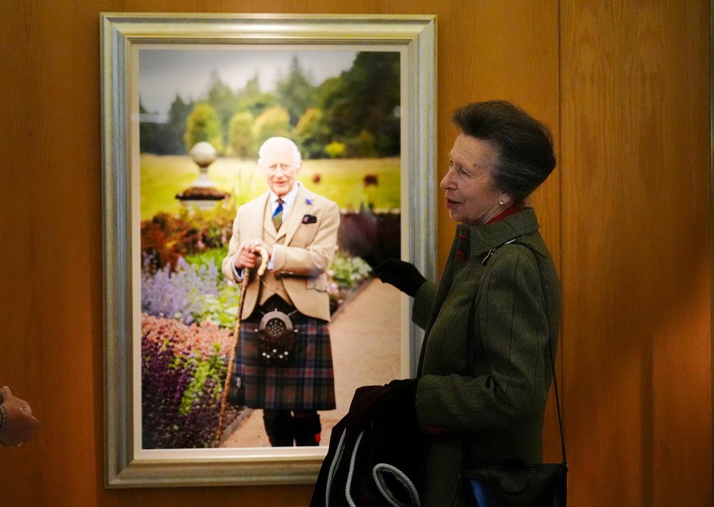 Princess Anne Unveils King Charles Portrait at Scottish Parliament | Us ...