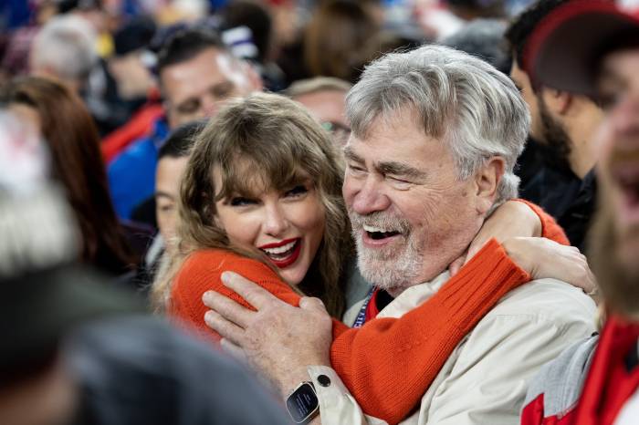 Taylor Swift Spotted Hugging Travis Kelce's Dad at Chiefs Game | Us Weekly