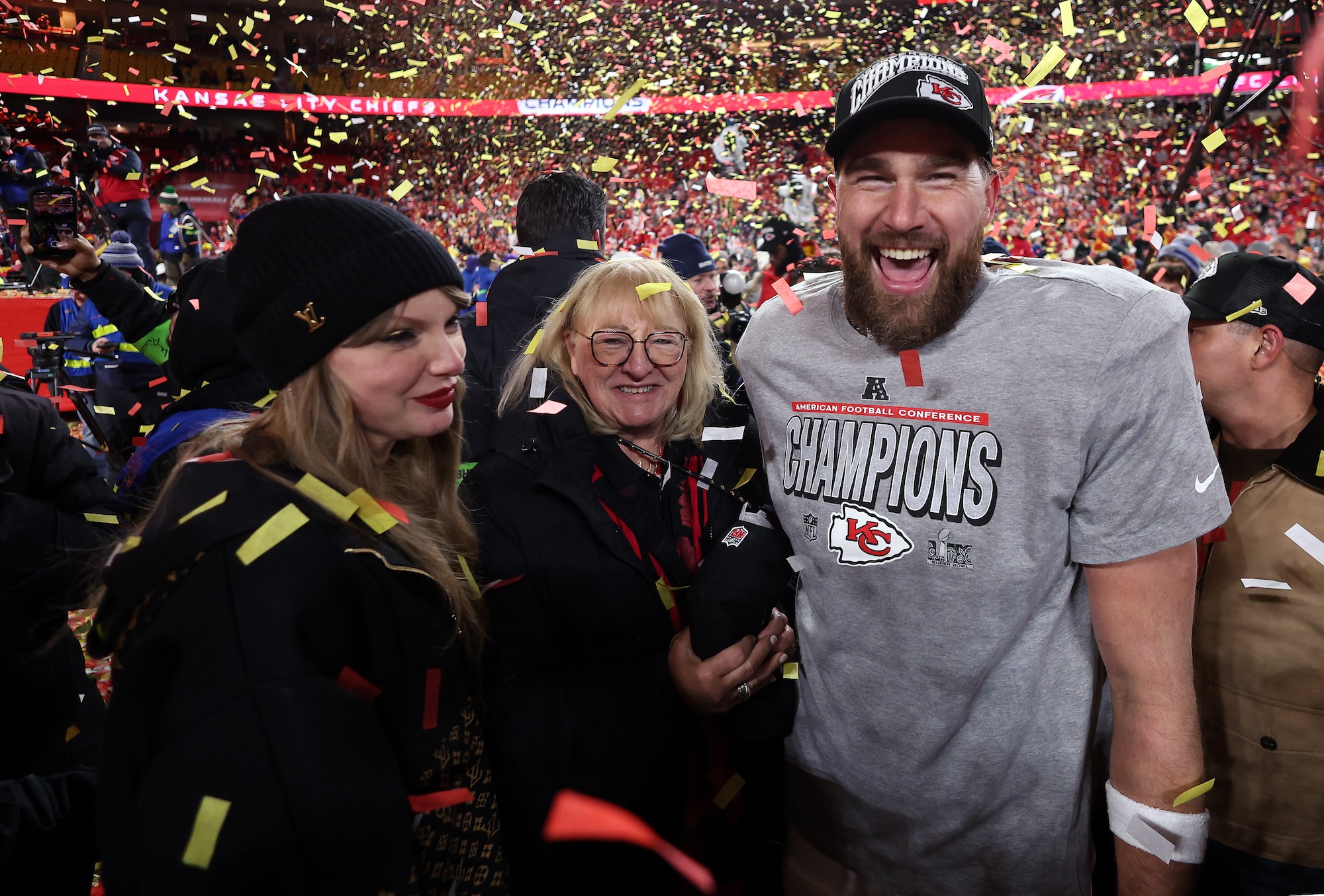 Travis Kelce Celebrates Birthday at Taylor Swift's Release Party | Us ...