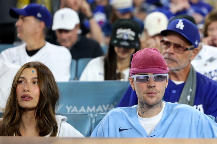 Justin and Hailey Bieber Enjoy Date Night at World Series Game 3 | Us ...