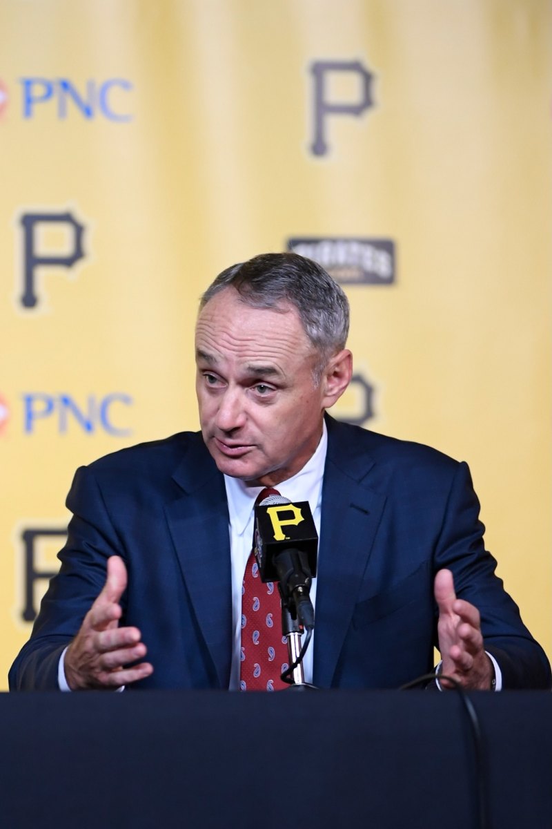 MLB Commissioner Rob Manfred Reacts to NBA Betting Scandal | Us Weekly