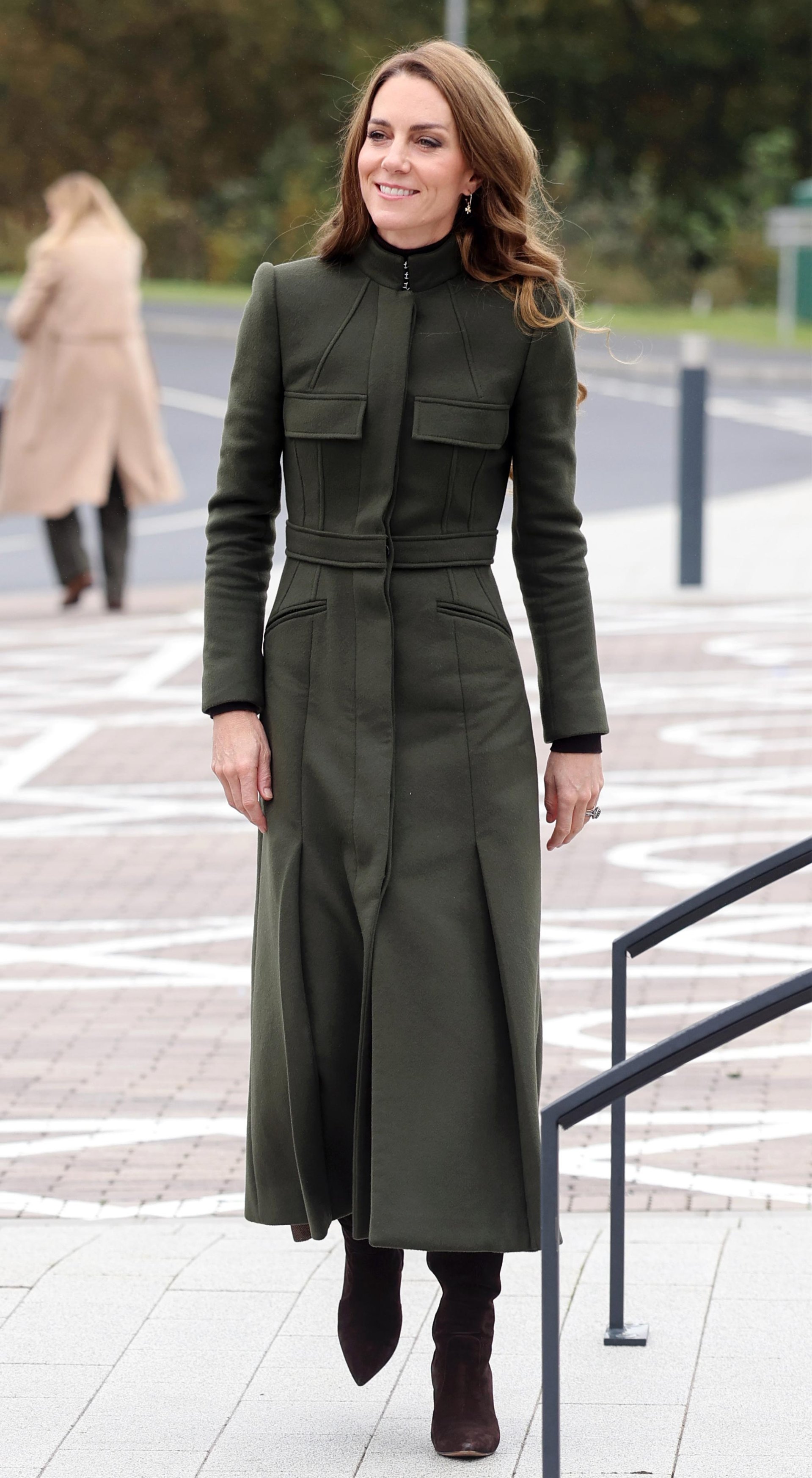 Kate Middleton Reprises Green Coat With 5-Ring Stack in Ireland | Us Weekly