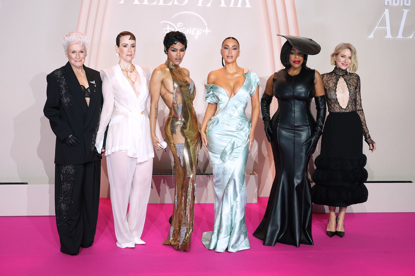 Naomi Watts and Sarah Paulson Dare to Bare in Sheer Braless Looks | Us ...