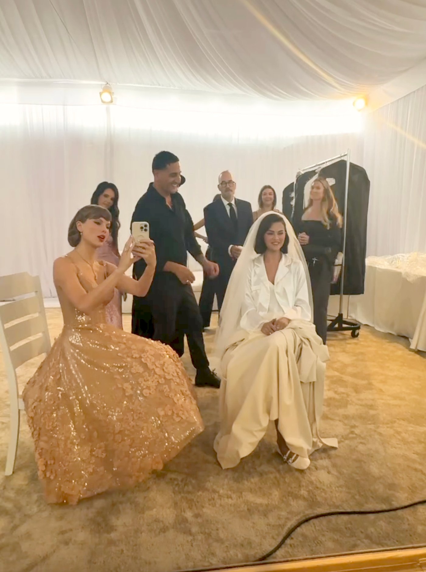 Taylor Swift's Gown and Glam From Selena Gomez's Wedding Revealed | Us ...