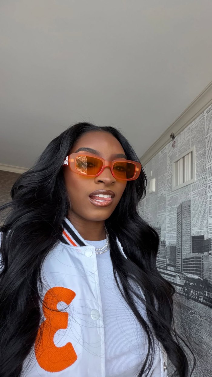 Simone Biles Dazzles in All-White for Jonathan Owens' Bears Away Game ...