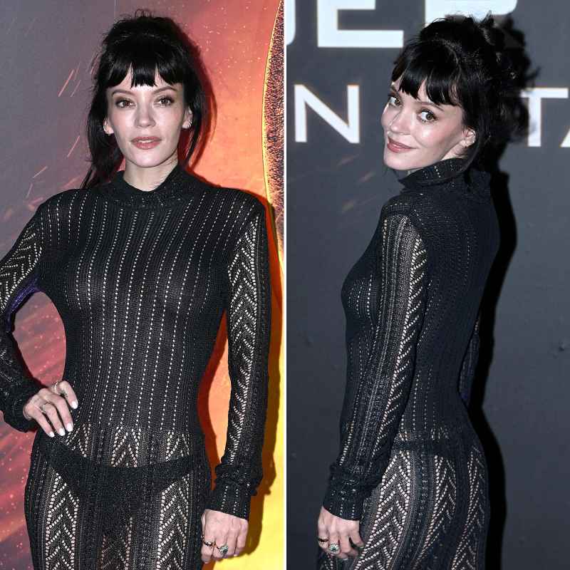 Lily Allen Flaunts Her Thong in a Naked Dress After David Harbour Split ...