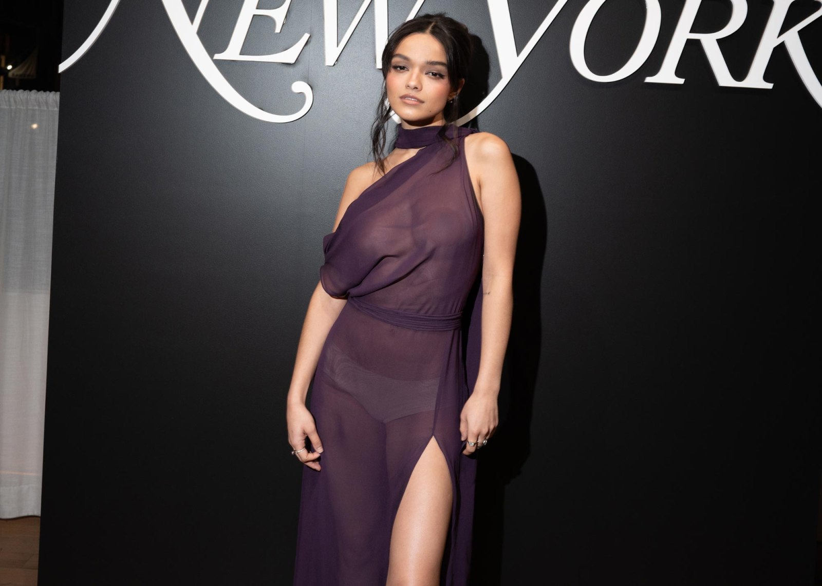 Rachel Zegler Goes Braless Underneath Her Sheer Laquan Smith Dress Us
