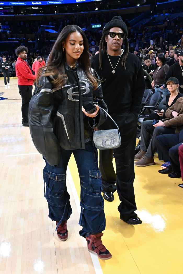 Blue Ivy Gets Glammed Up for a Los Angeles Lakers Game With Jay-Z | Us ...