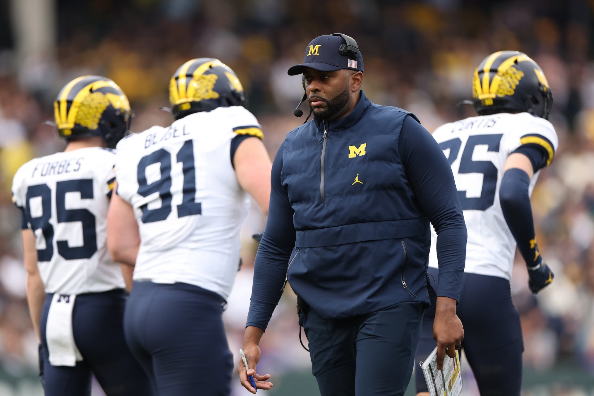 Michigan’s Sherrone Moore 'Grabbed a Knife,' Threatened Staffer: Report ...