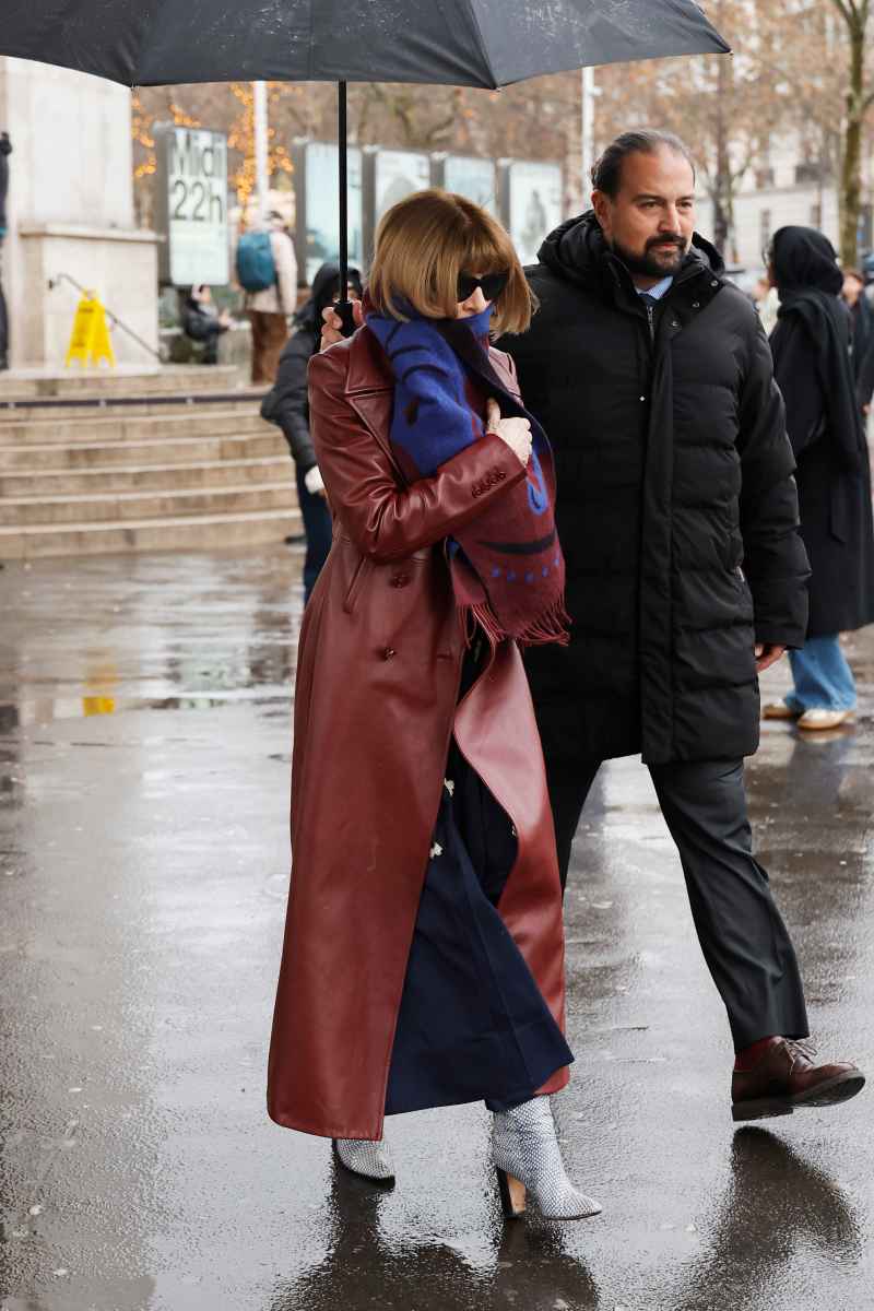 Steal Anna Wintour’s Bold Leather Trench Coat Look for Just $46 | Us Weekly