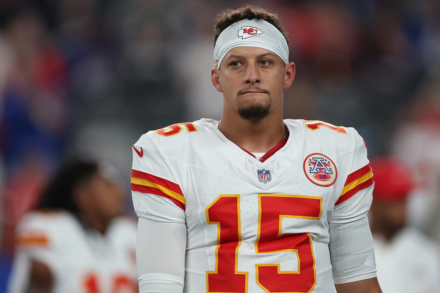 Man Dressed as Patrick Mahomes in Kermit Mask Knocked Out by Rocky | Us ...