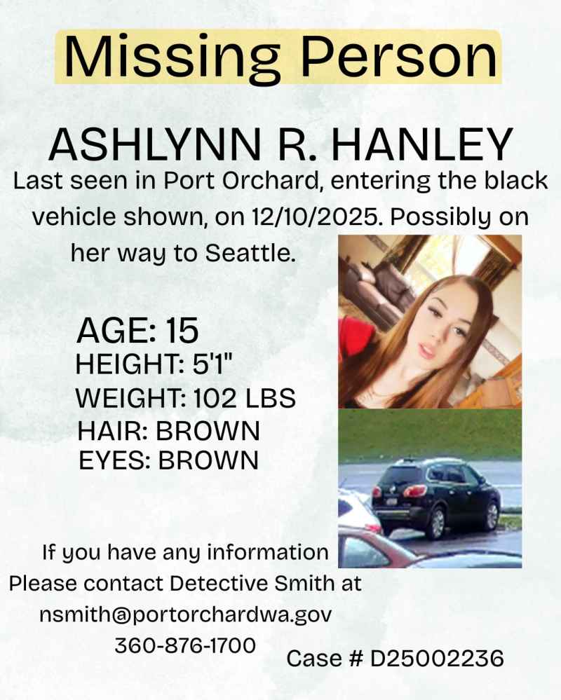Missing Teen Was Last Seen Getting in a Man's Car, Says Washington ...