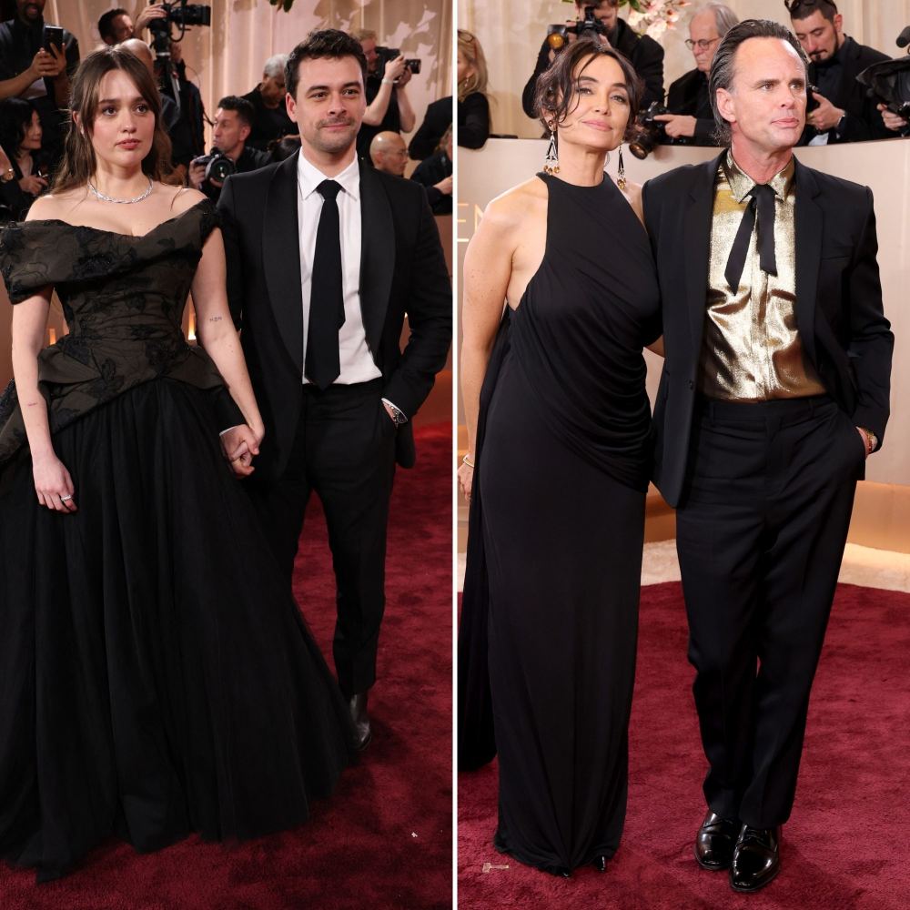 White Lotus' Walton Goggins, Aimee Lou Wood Attend 2026 Golden Globes ...
