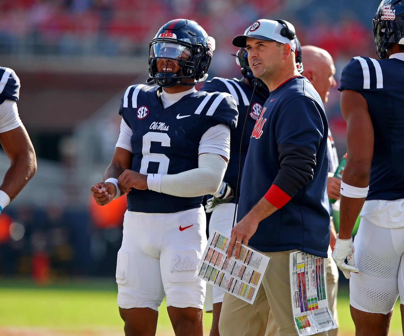 Ole Miss Football Coach Draws Ire for What He Tells His Players With ...