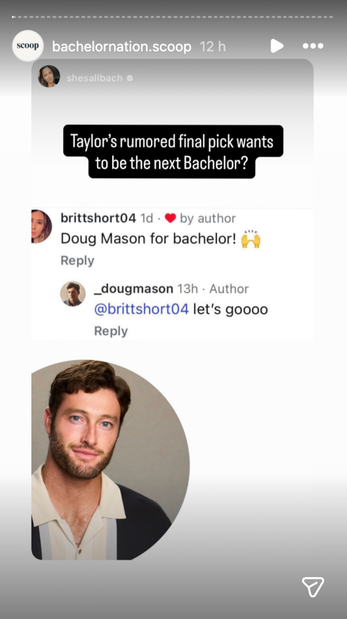 Bachelorette's Doug Mason Addresses Bachelor Fan Speculation