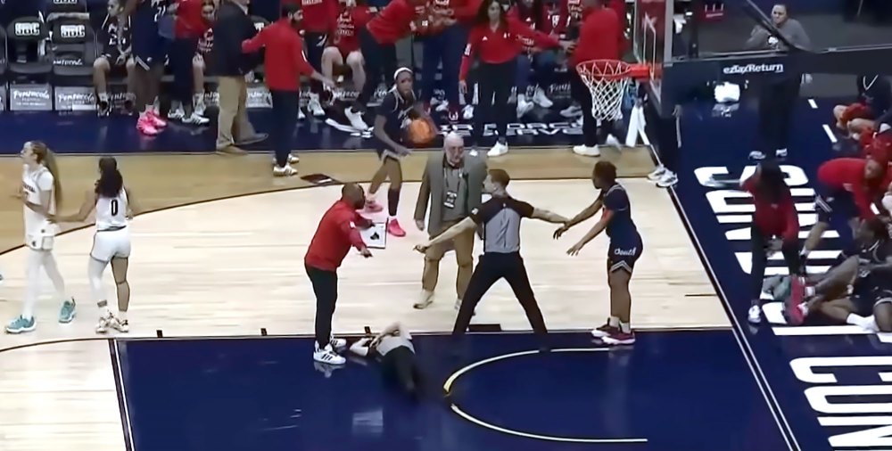 Referee Knocked to Floor During Brawl at Women’s Basketball Game | Us ...