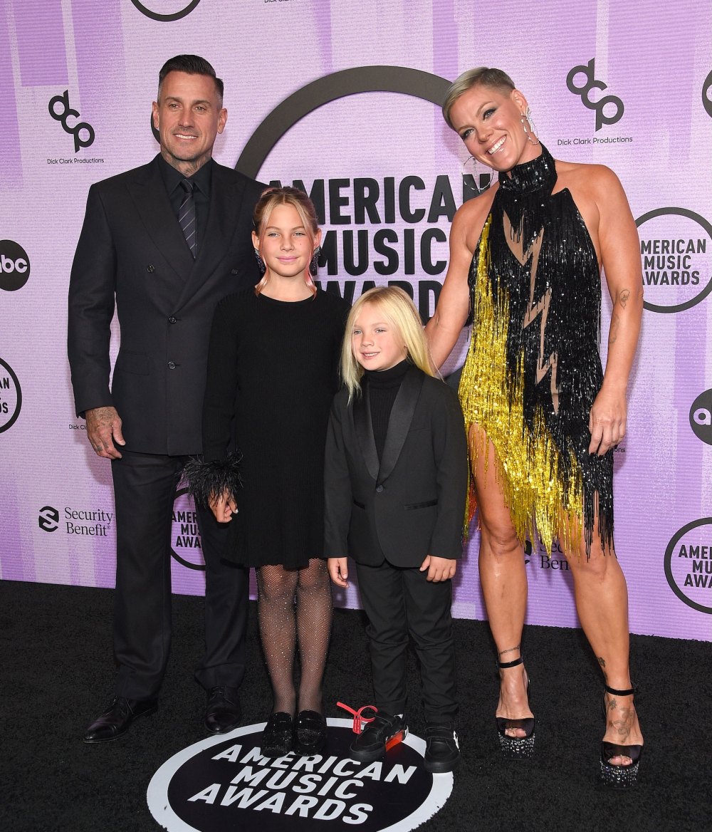 Pink, Carey Hart Take Kids to See Broadway Show And Juliet