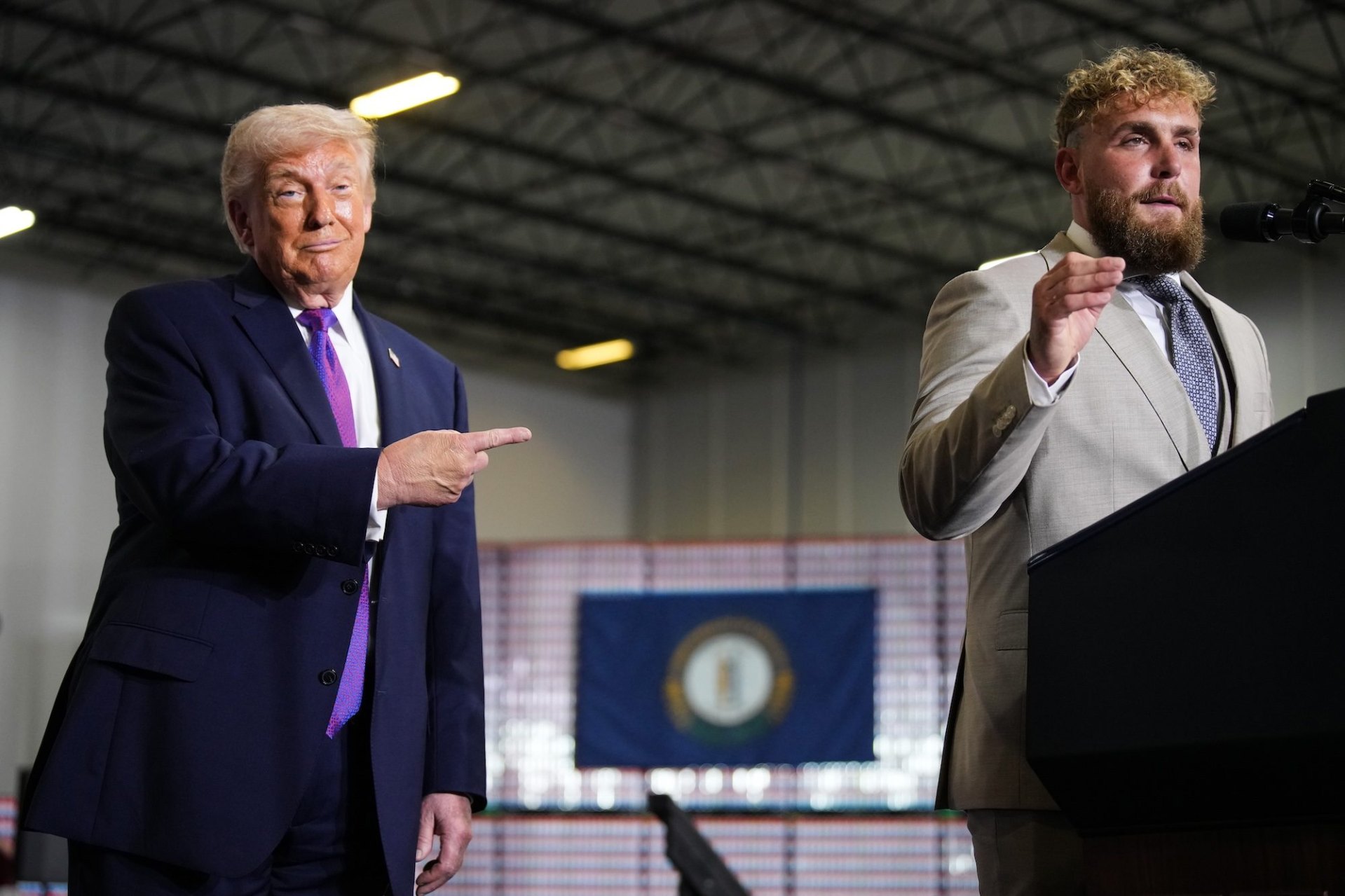 President Donald Trump Endorses Boxer Jake Paul for Office