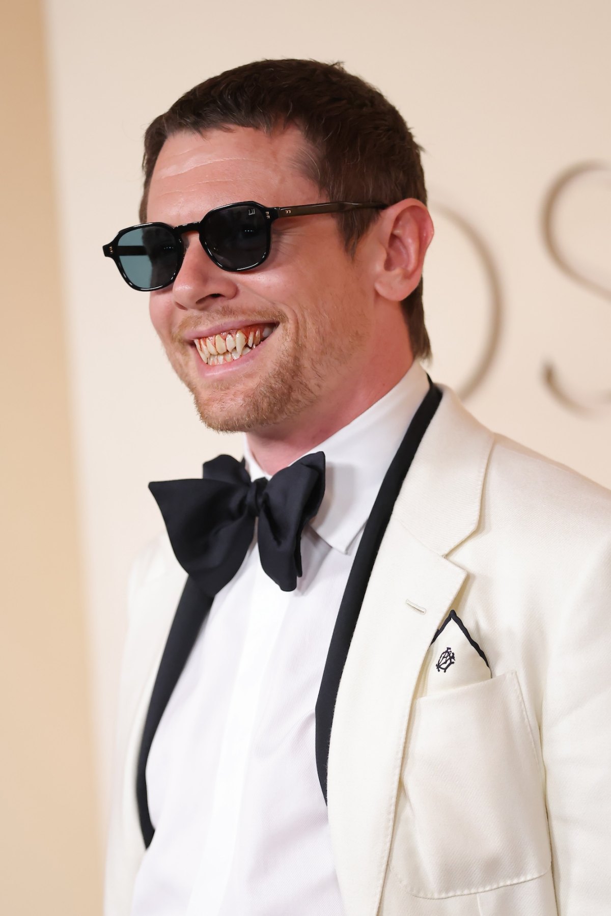 Jack O'Connell Wears Blood-Soaked Fangs at the 2026 Oscars