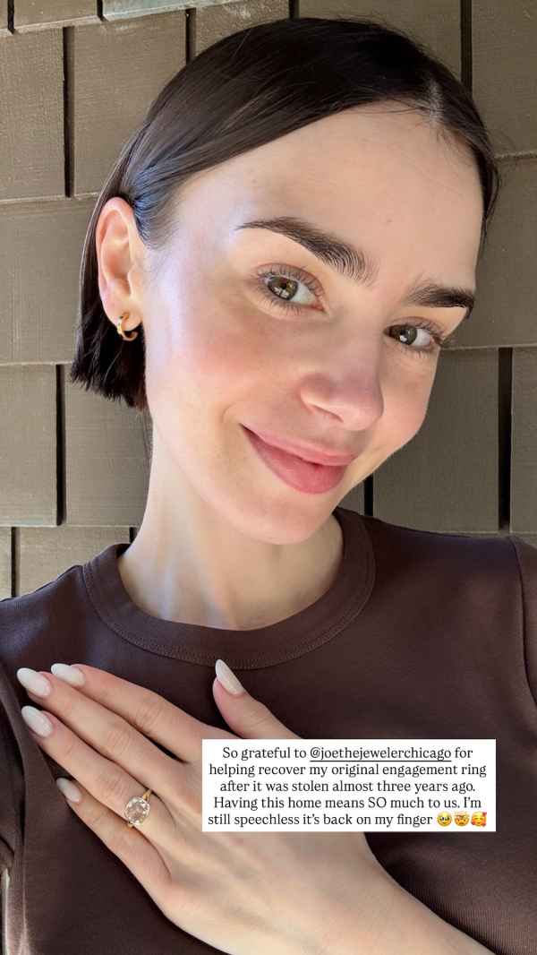 Lily Collins Recovers Stolen Engagement Ring 3 Years Later | Us Weekly