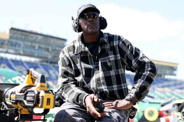 Michael Jordan Goes Viral for Trolling, Kissing Denny Hamlin
