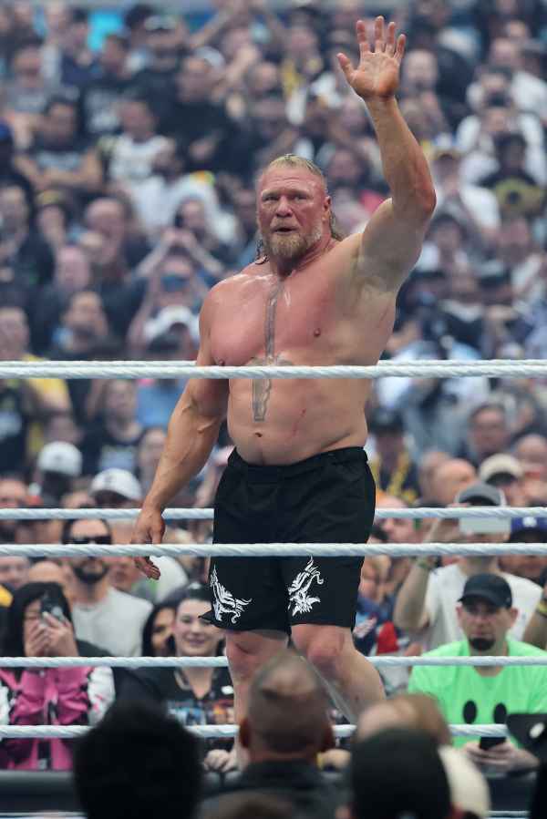 WWE's Brock Lesnar Retires, Leaves Boots at WrestleMania