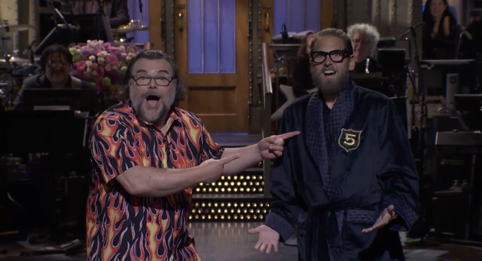 Jonah Hill and Tina Fey Crash Jack Black’s SNL Sketch