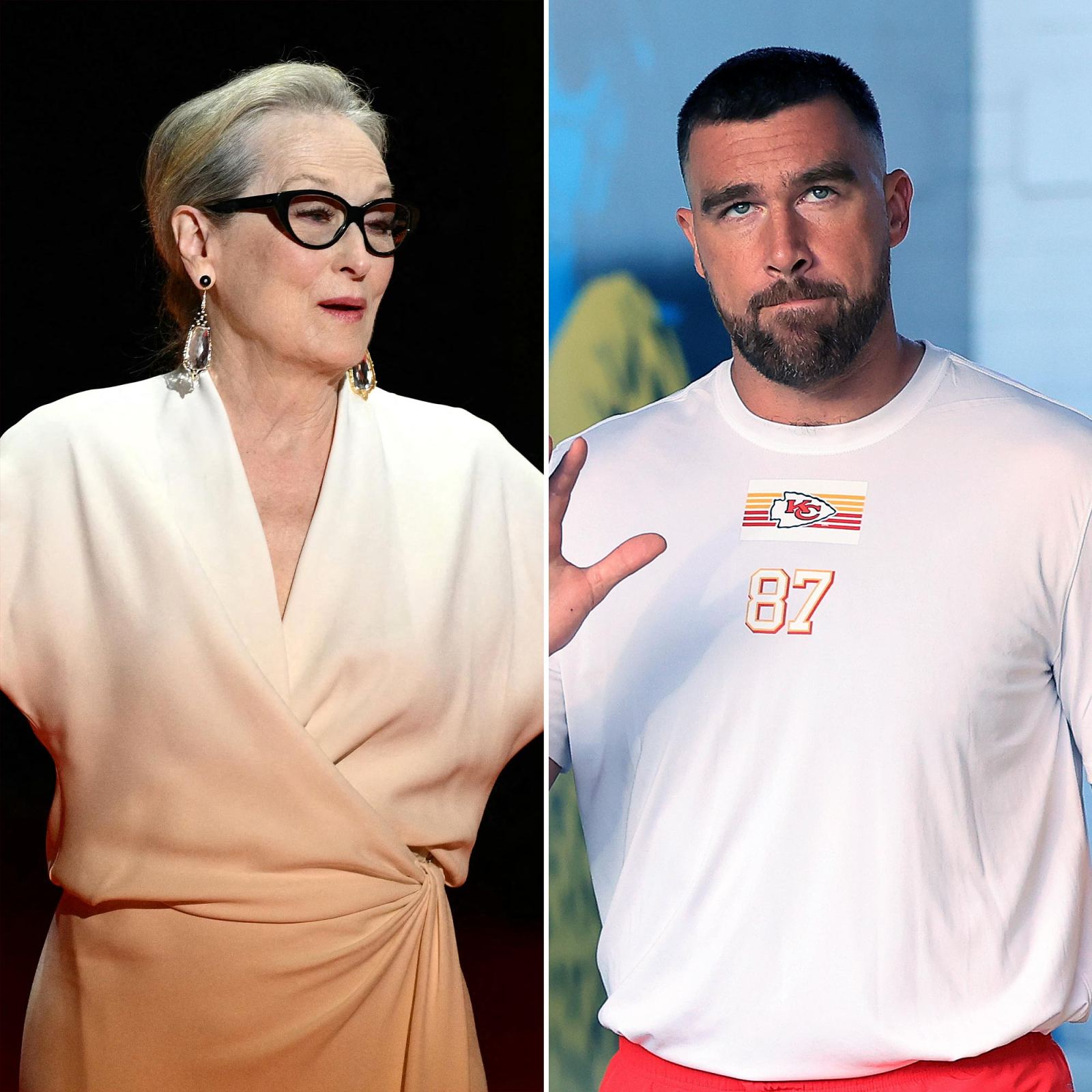 Meryl Streep Randomly Throws Shade at Travis Kelce