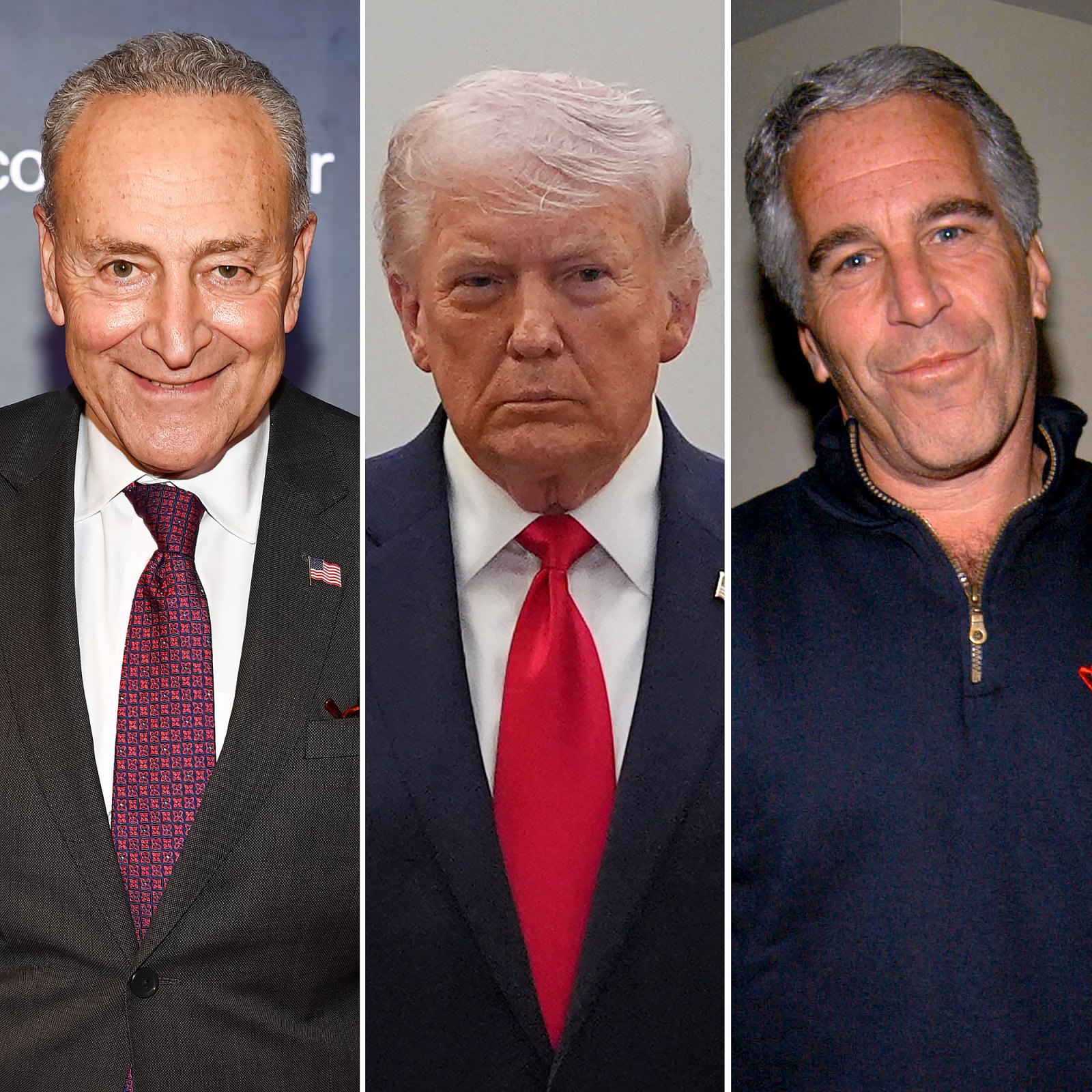 Chuck Schumer Shares Photo of Donald Trump, Jeffrey Epstein