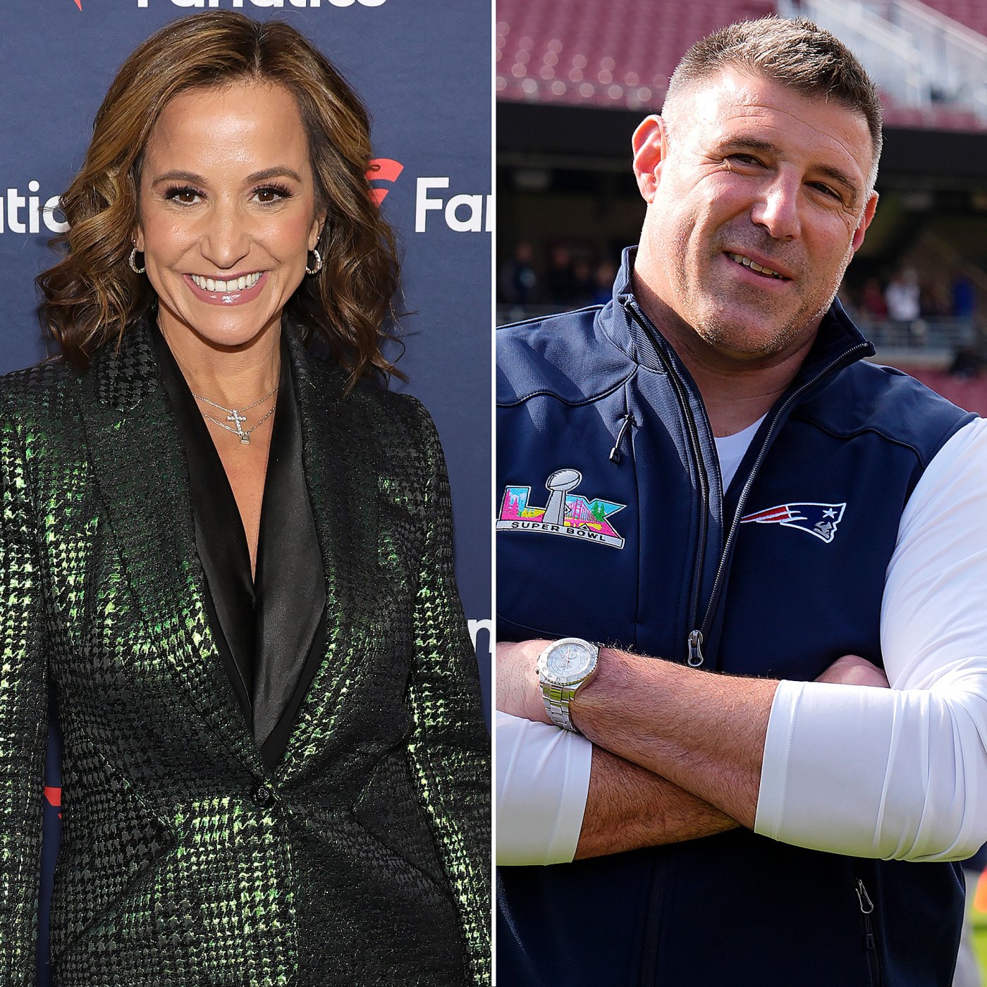 Dianna Russini Gives Mike Vrabel Kissing Advice In Video