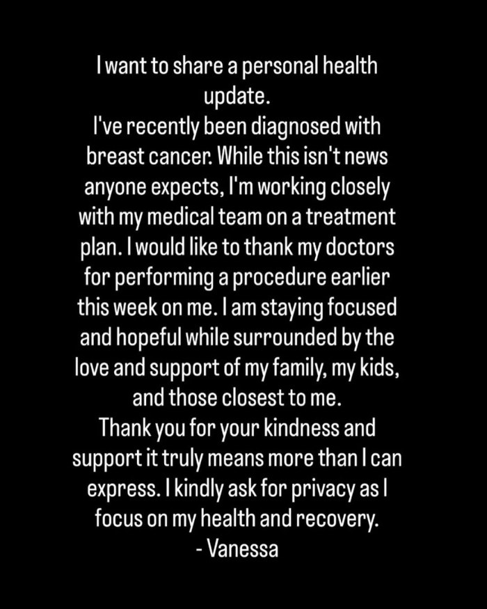 Vanessa Trump Announces Breast Cancer Diagnosis at 48