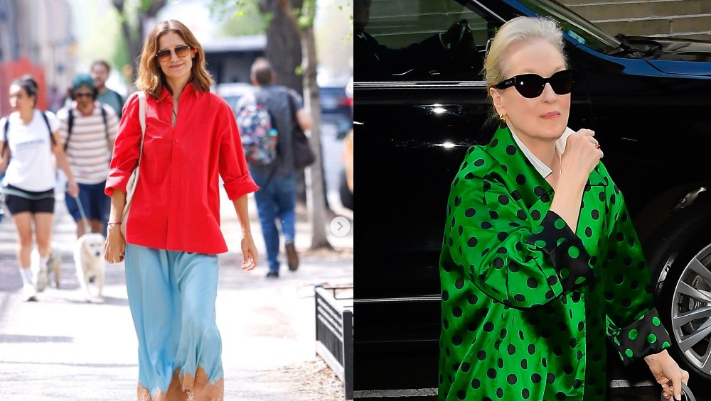 Katie Holmes and Meryl Streep Wear These Bright Blouse Looks