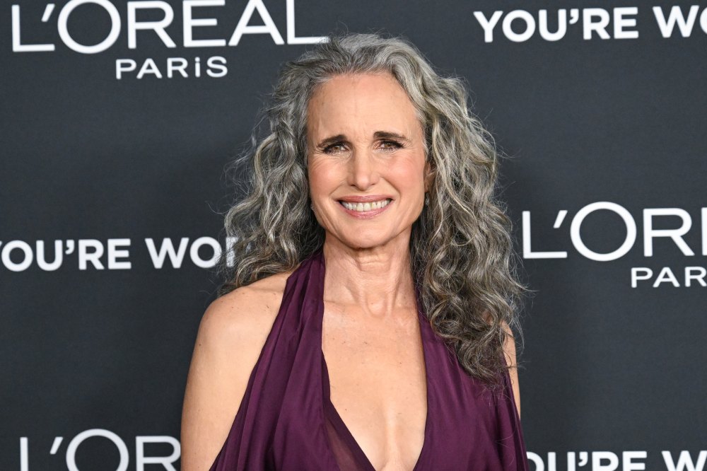 Andie MacDowell's Shiny Silver Loafers Style Is on Amazon