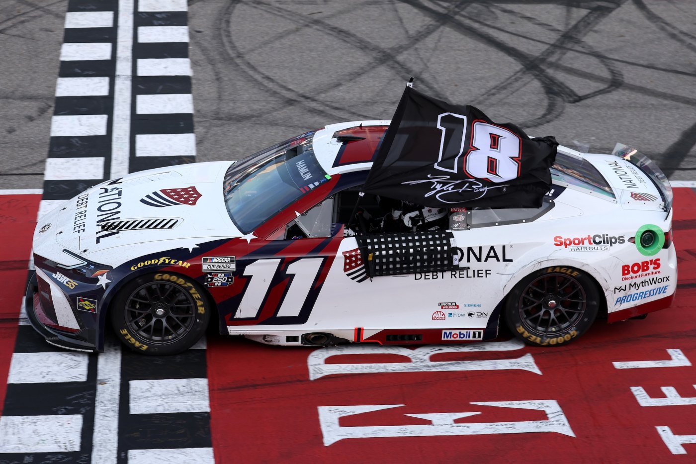 Denny Hamlin Honors Kyle Busch After Tying Him on Wins List